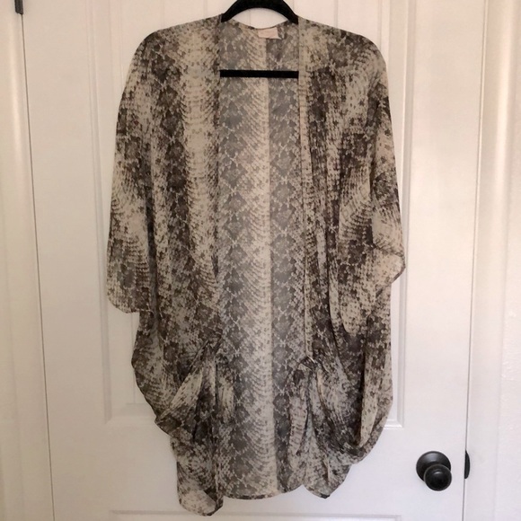 By Together | Jackets & Coats | Snakeprint Kimono | Poshmark